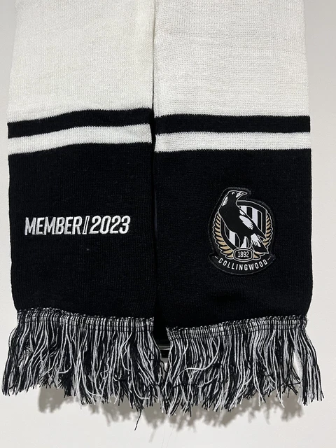 COLLINGWOOD MAGPIES AFL Football 2023 Member Supporters Scarf $20.00 ...
