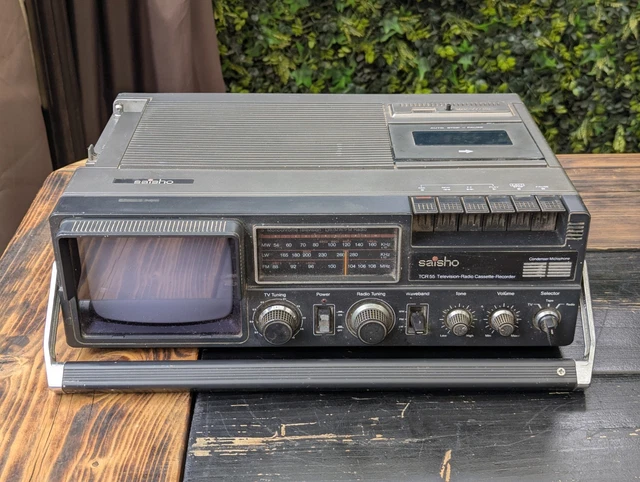 SAISHO PORTABLE TELEVISION Radio Cassette/Tape Recorder TCR 55 (See ...