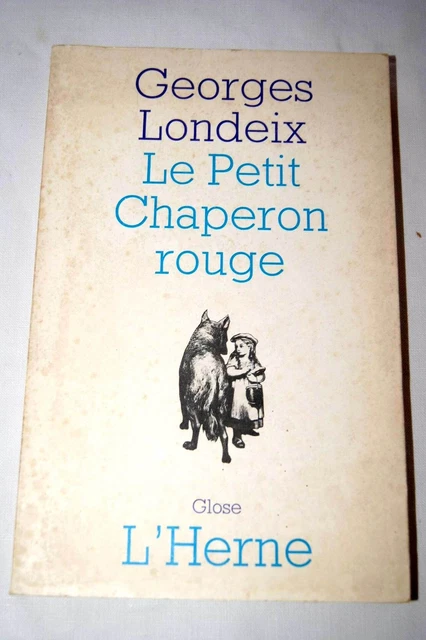 LE PETIT CHAPRON Rouge-Georges Londeix L'herne 1970 EUR 9,50 - PicClick FR