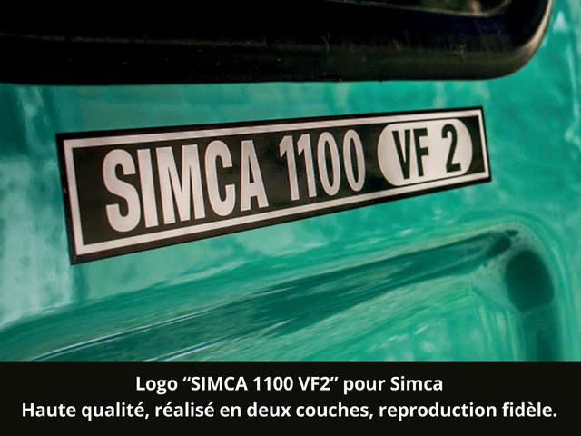 STICKER - LOGO Simca 1100 VF2 - Reproduction - Haute résistance EUR 35 ...
