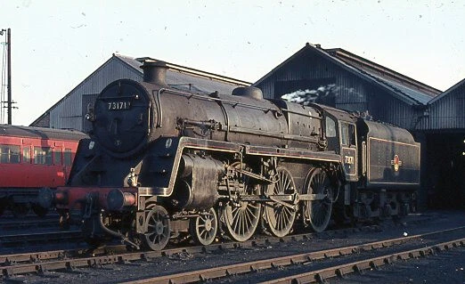ORIGINAL 35MM COLOUR slide of 73171 BR Standard steam loco £4.99 ...
