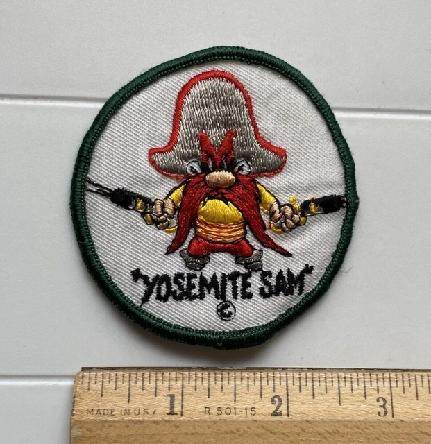 VINTAGE YOSEMITE SAM Looney Tunes Warner Bros. Cartoon Character Round ...