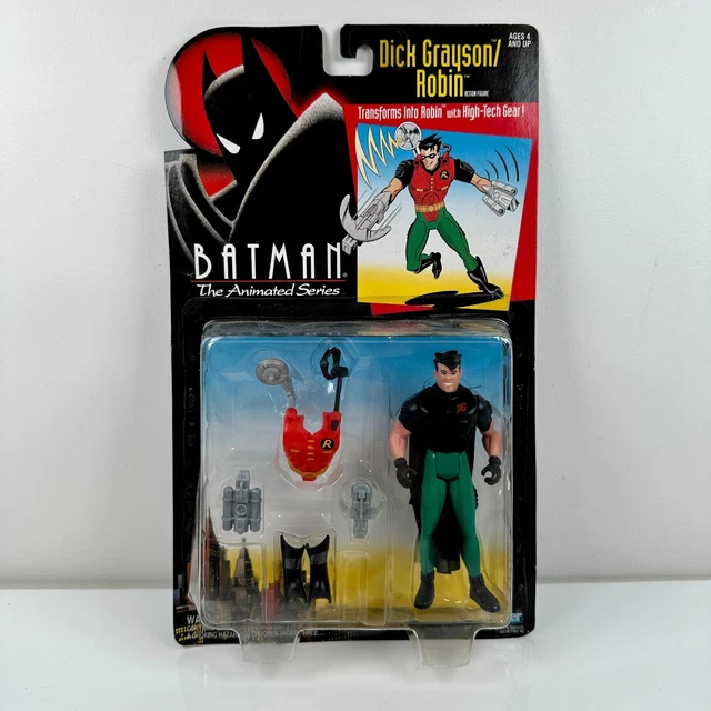 1993 Vintage Batman The Animated Series Dick Grayson Robin Figure Moc