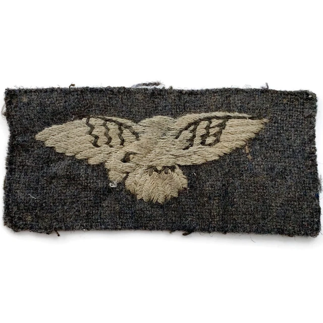 WW2 ROYAL AIR Force RAF Albatross Eagle Cloth Shoulder Title Badge ...