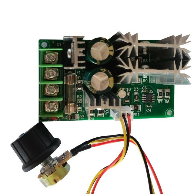 PWM DC MOTOR Speed Controller Switch DC 20A Current Voltage Regulator 10-60V EUR 5,43 - PicClick FR