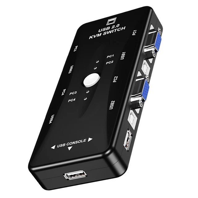 SWITCH WIRELESS SWITCH porta display splitter scatola switch 4 porte ...