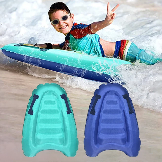 KIDS INFLATABLE SURFING Body Board With Handle Swimming Floating ...