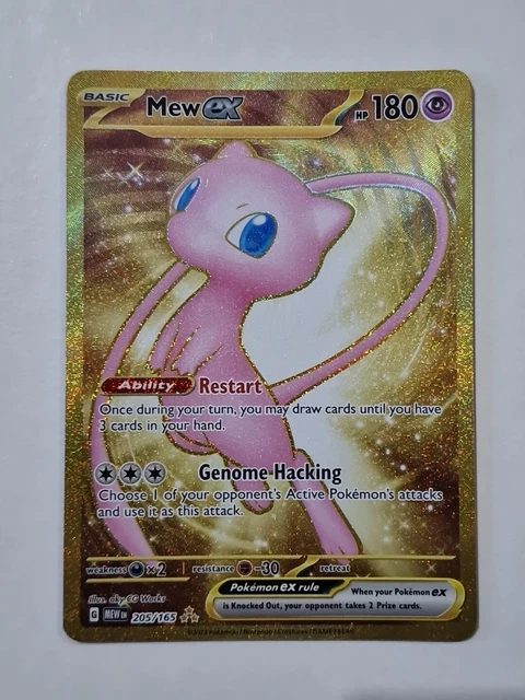 POKÉMON TCG MEW ex Scarlet & Violet 151 - 205/165 Holo Hyper Rare EUR 1 ...
