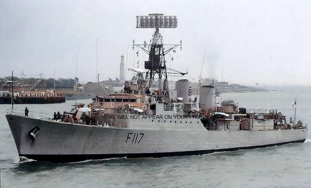 ROYAL NAVY TRIBAL Class Frigate Hms Ashanti Entering Portsmouth £1.99 ...