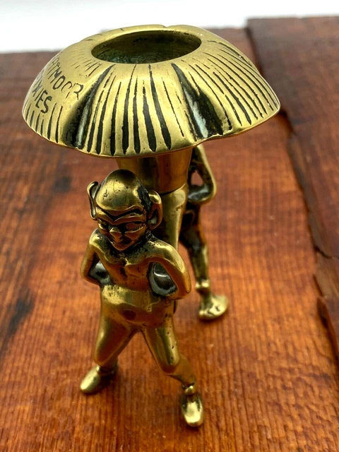 SCARCE VINTAGE /ART Deco 1930’s Dartmoor Pixie Brass Candleholder ...