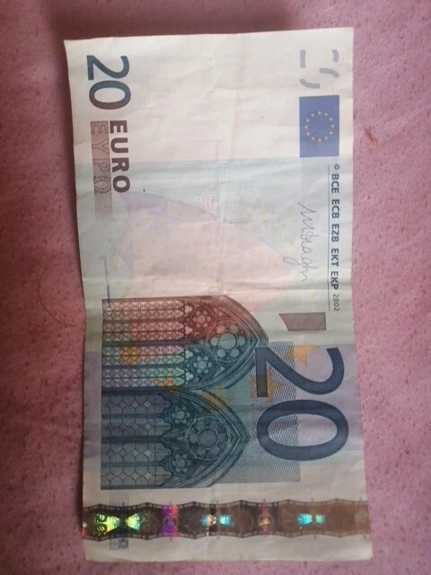 BILLET RARE DE 20 euros, 2002 Signature : Mario Draghi EUR 50,00 ...