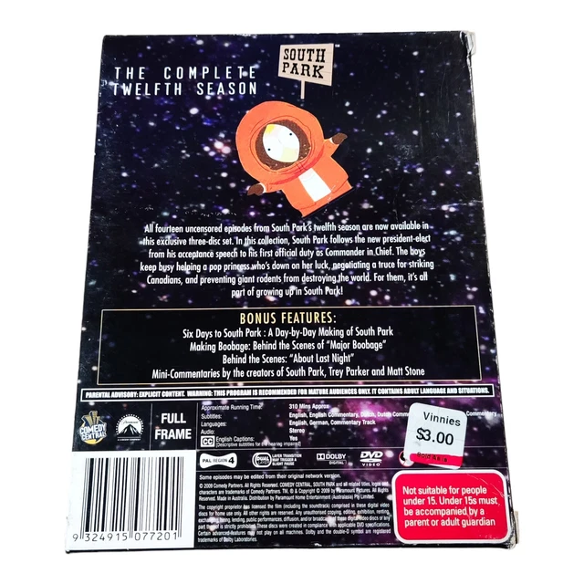 SOUTH PARK: SEASON 12 DVD - Animated Comedy Series £9.30 - PicClick UK SOUTH PARK: SEASON 12 DVD - Animated Comedy Series £9.30 - PicClick UK
