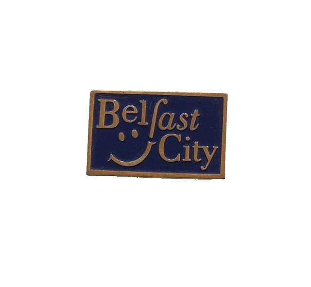OLD BELFAST CITY Ireland Travel Souvenir Metal Lapel Pin Hat Badge ...