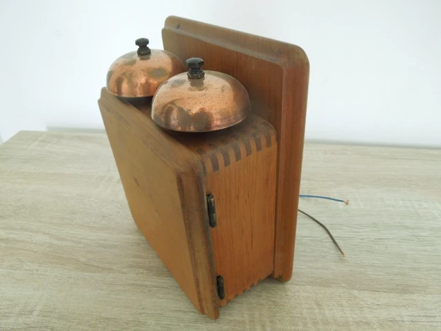 VINTAGE GPO TELEPHONE Bellset no. 1A - Wooden Bell Box - [GPO TE28 234 ...