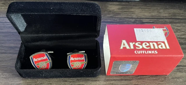 ARSENAL FC FOOTBALL Crest Badge Cufflinks Gift Box Official Licensed ...