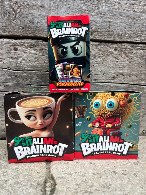 STARTER PACK Italian Brainrot Skifidol +Scatola Box 24 Bustine-Pronta ...