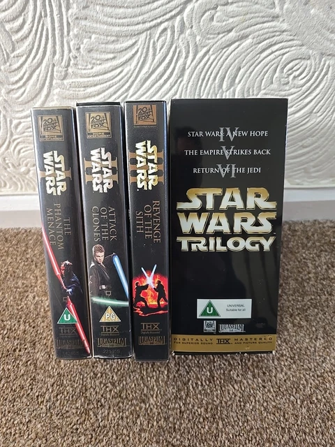 STAR WARS ORIGINAL Trilogy Episodes 1 To 6 Rare Vhs £135.89 - PicClick UK