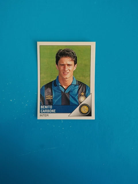 FIGURINA CALCIATORI PANINI 1995-96 New Benito Carbone Inter N 110 EUR 1 ...