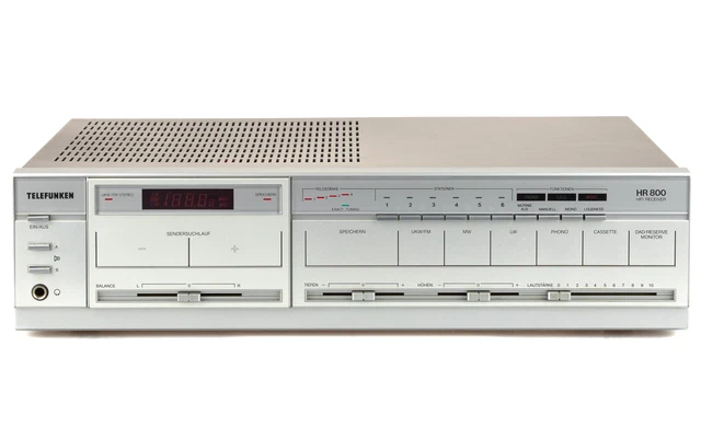 TELEFUNKEN HR800 RÉCEPTEUR / Phono Amplificateur / Uniforme 1 An ...
