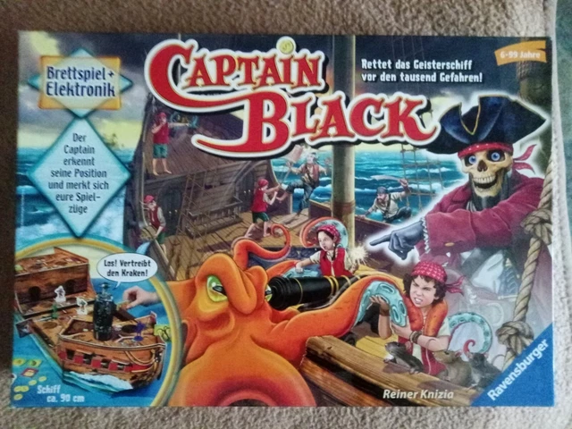 CAPTAIN BLACK RAVENSBURGER Brettspiel& Elektronik Pirat Seeräuber ...