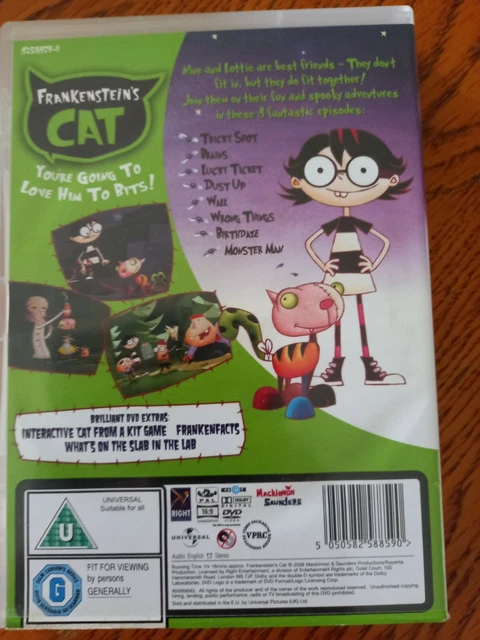 FRANKENSTEIN'S CAT THE Cat From A Kit Dvd Kids 8 Episodes £5.99 ...