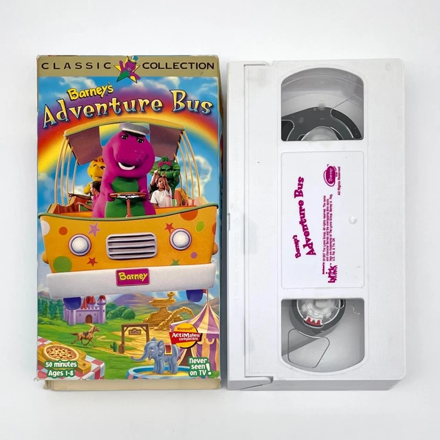 BARNEY’S ADVENTURE BUS Classic Collection VHS Video Tape RARE! Sing ...