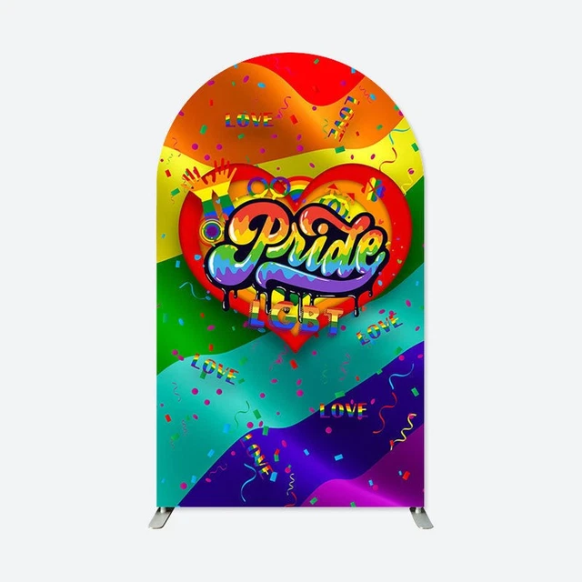 COLORFUL RAINBOW LGBT Arch Backdrop For Pride Month $32.81 - PicClick AU
