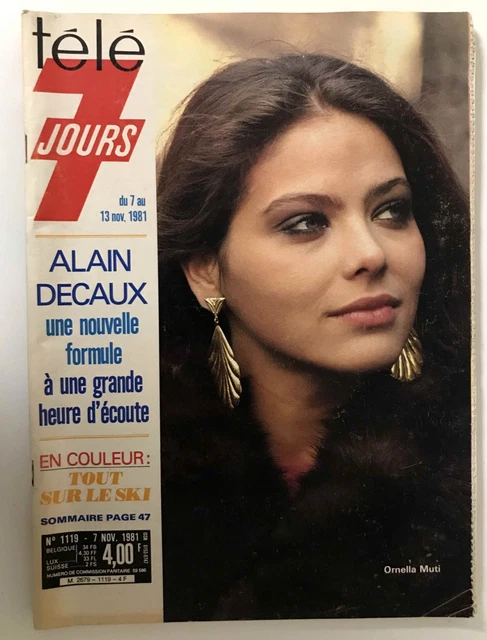 TELE 7 JOURS 1119-1981-Ornella Muti-Rostro-Francis Cabrel-Alain Bashung ...
