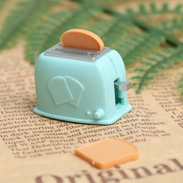 DOLLHOUSE SIMULATION MINI Toaster Miniature Toy Model Kitchen Scene ...