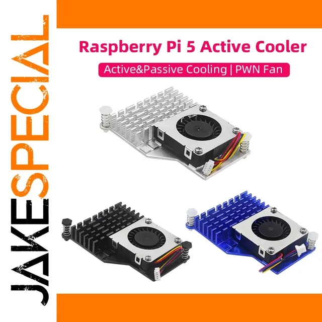 RASPBERRY PI 5 PWM Cooling Fan Aluminum Heatsink EUR 28,79 - PicClick FR