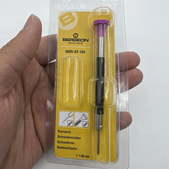 BERGEON ERGONOMIC WATCHMAKERS Screwdriver 1.60mm Swiss Tool Model 6899 ...