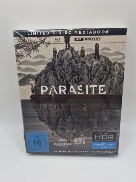 PARASITE UNCUT 4K Cover A Limited Mediabook 4K blu ray+Double blu ray ...