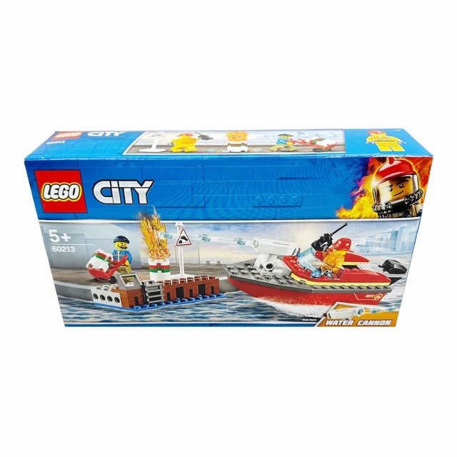 LEGO CITY FEUERWEHR am Hafen mit Boot Schiff 60213 EUR 24,90 - PicClick DE