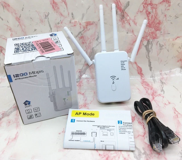 EXTENSOR WI-FI 1200 Mbps AP/Repetidor/Router Modelo AC1200M Caja ...