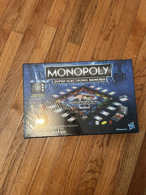 HASBRO MONOPOLY SUPER Electronic Banking Board Game - E8978 SEALED $14. ...