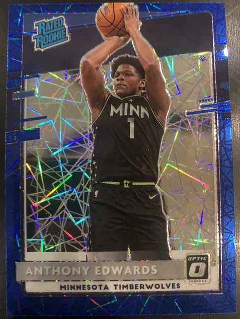 ANTHONY EDWARDS ROOKIE ottico blu con valutazione velocità!!! Il ...