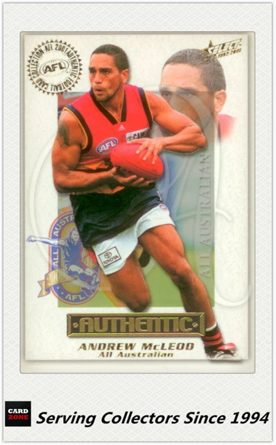 2001 SELECT AFL Authentic Card All Australia Team AA1 Andrew McLeod ...