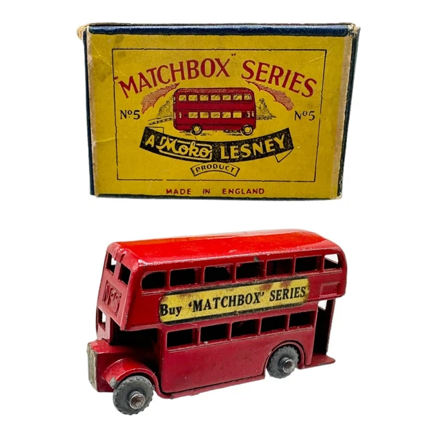 ORIGINAL C1953 BOXED Moko Lesney Matchbox Series London Bus 5A- Rare A ...