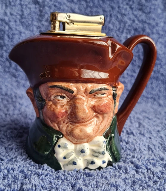 ROYAL DOULTON &OLD Charley" Character Toby Jug Table Lighter "RARE ...