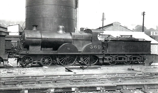 LMS CLASS 2P 4-4-0 No 369 at BATH SHED YARD c1935 R/PHOTO by LOCO ...