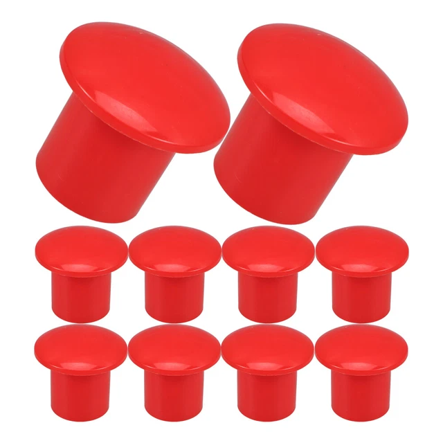 12 PCS REBAR Safety Caps Red Plastic Mushroom Rebar Caps End ...