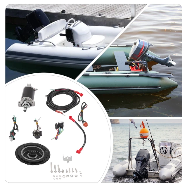 YAMAHA ELECTRIC START Conversion Kit 2-Stroke 40HP Outboard Engine ...