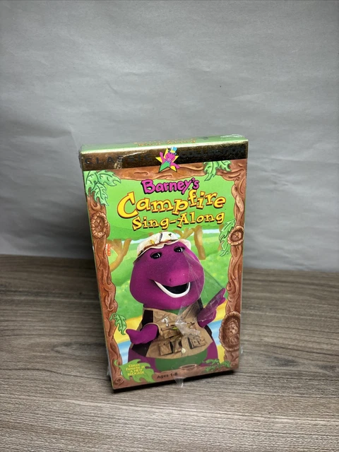 BARNEY - BARNEYS Campfire Sing-Along (VHS, 1990, "classic favorite in a ...