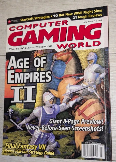 VINTAGE COMPUTER GAMING World Magazine W/Comic Inside Issue 168 July ...