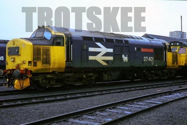 35MM SLIDE BR British Railways Diesel Loco Class 37 37401 Eastfield ...