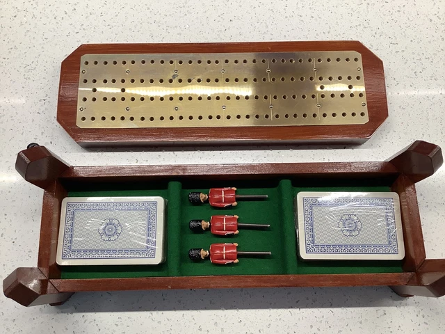 RARE VINTAGE JOHN Mayne ‘On Guard’ Military Cribbage Board ...