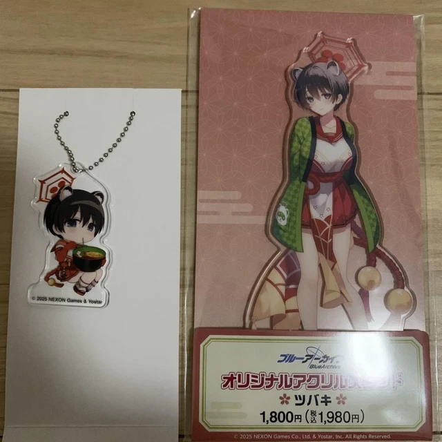 BLUE ARCHIVE FAMILY Mart Kasuga Tsubaki Acrylic Stand Keychain Japan ...