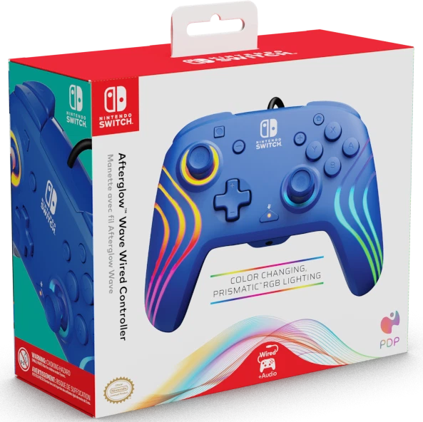 MANDO PDP AFTERGLOW Wave Wired Controller Blue (azul) EUR 41,99 ...