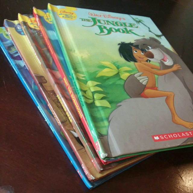 LOT OF 5 Disney Scholastic Books Monsters Inc Pinocchio Brother Bear ...