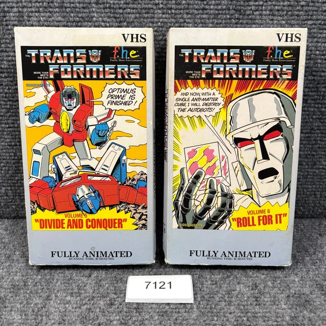 TRANSFORMERS FHE VHS Tapes Vol 5 & 6 Divide and Conquer Roll for It ...